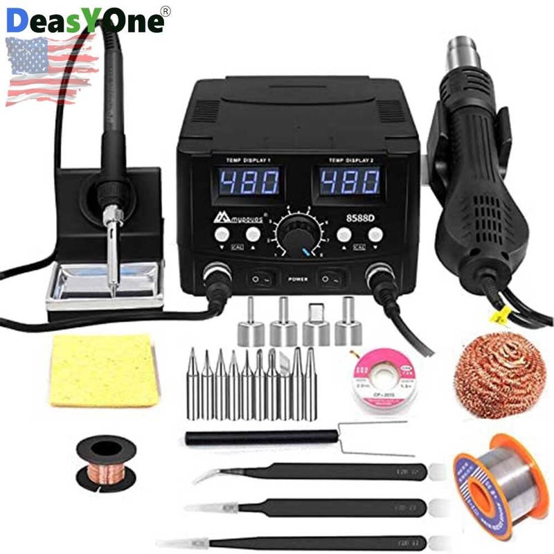 2 in 1 SMD Rework Soldering Station 750W