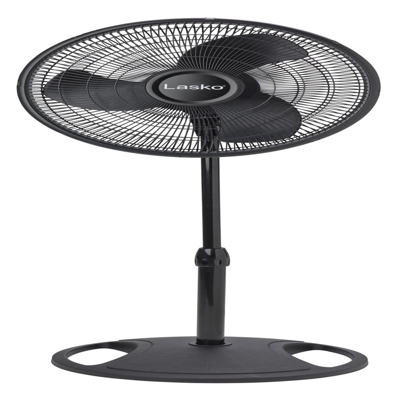 Pedestal Fan 16 Inch 3-Speed Adjustable Oscillating Cool Black Floor S ...