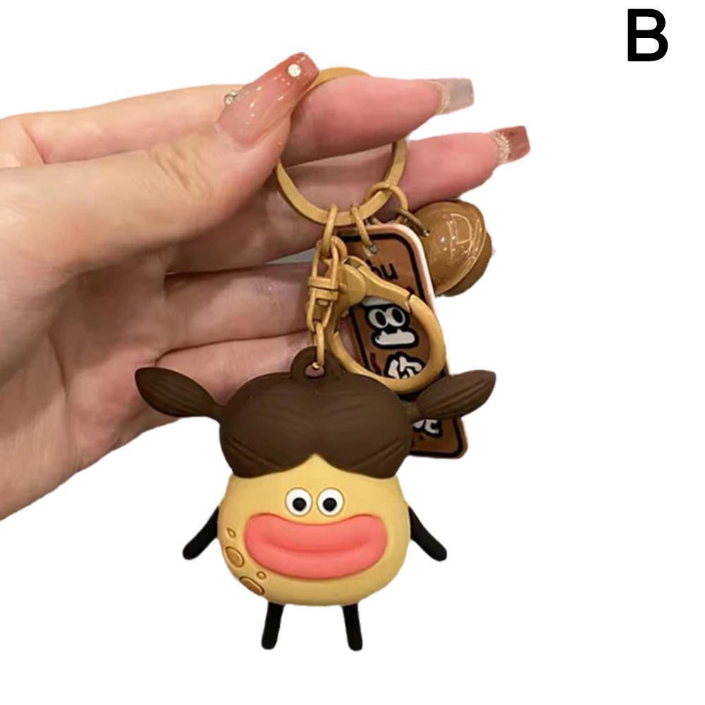Funny Key Big Eyes Sausage Mouth Cute Ugly Stuff Keychain Pendant g ...