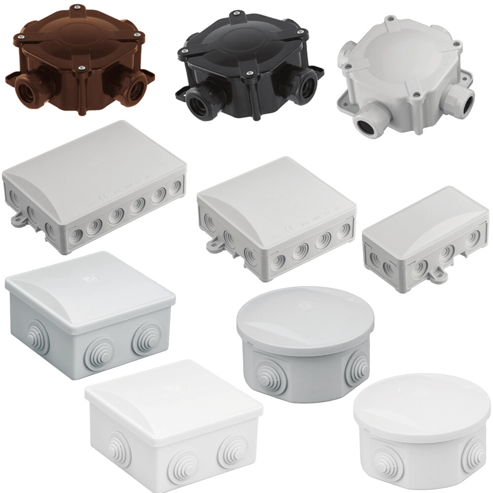 Abzweigdose Verteilerdose Klemmdose Aufputz weiß grau