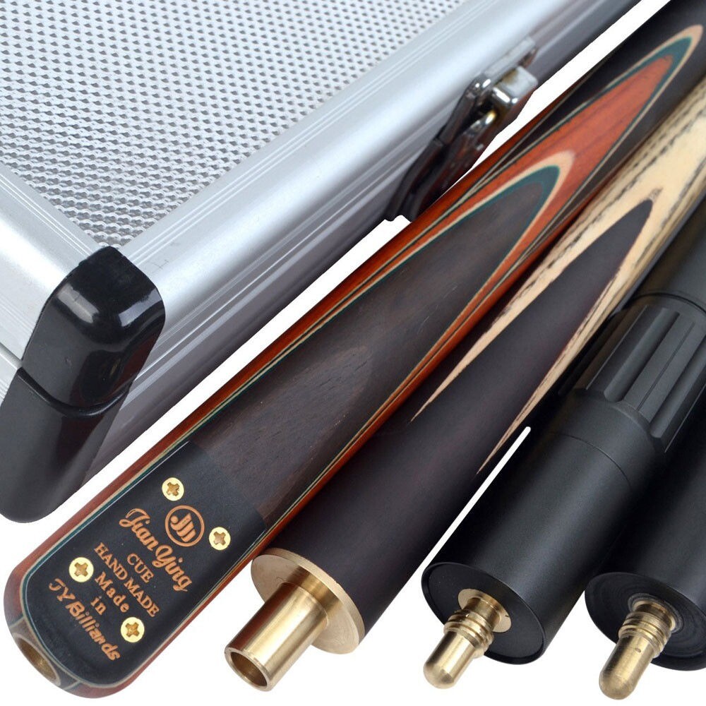 Snooker/pool cue Jian Ying 3/4 piece handmade ash/rosewood 57" c/w ...