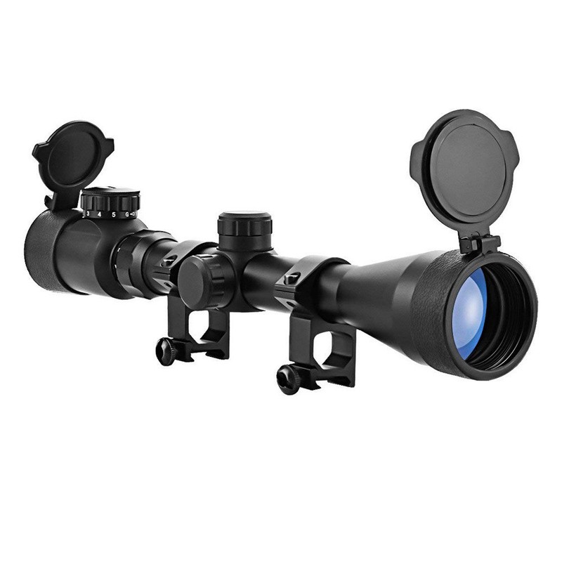 Pinty Rifle Scope Mil Dot Illuminated Red&Green 3-9X40 Optics Hunting ...