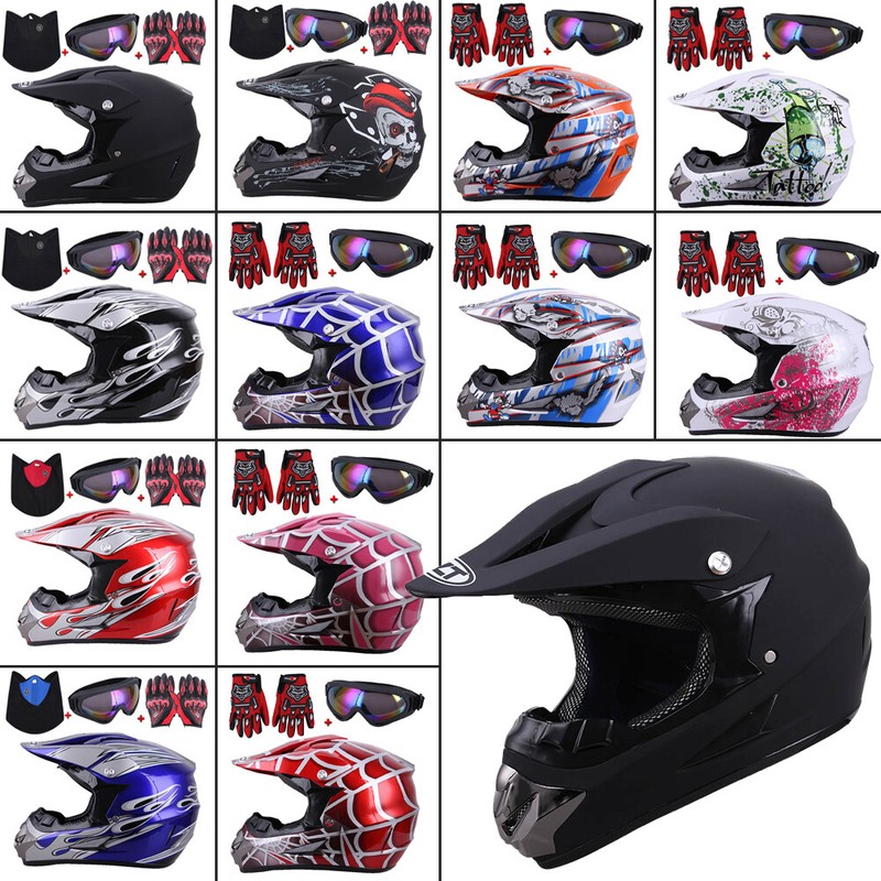 Full Face Dirt | Dot Youth Adult Helmet Child Kid Motorcycle