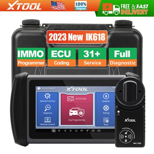 XTOOL IK618 Car Bidirectional Scan Tool Key Programmer OBD2 Diagnostic ...