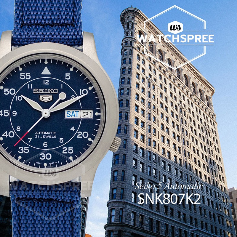 Seiko 5 Automatic Military Watch SNK807K2