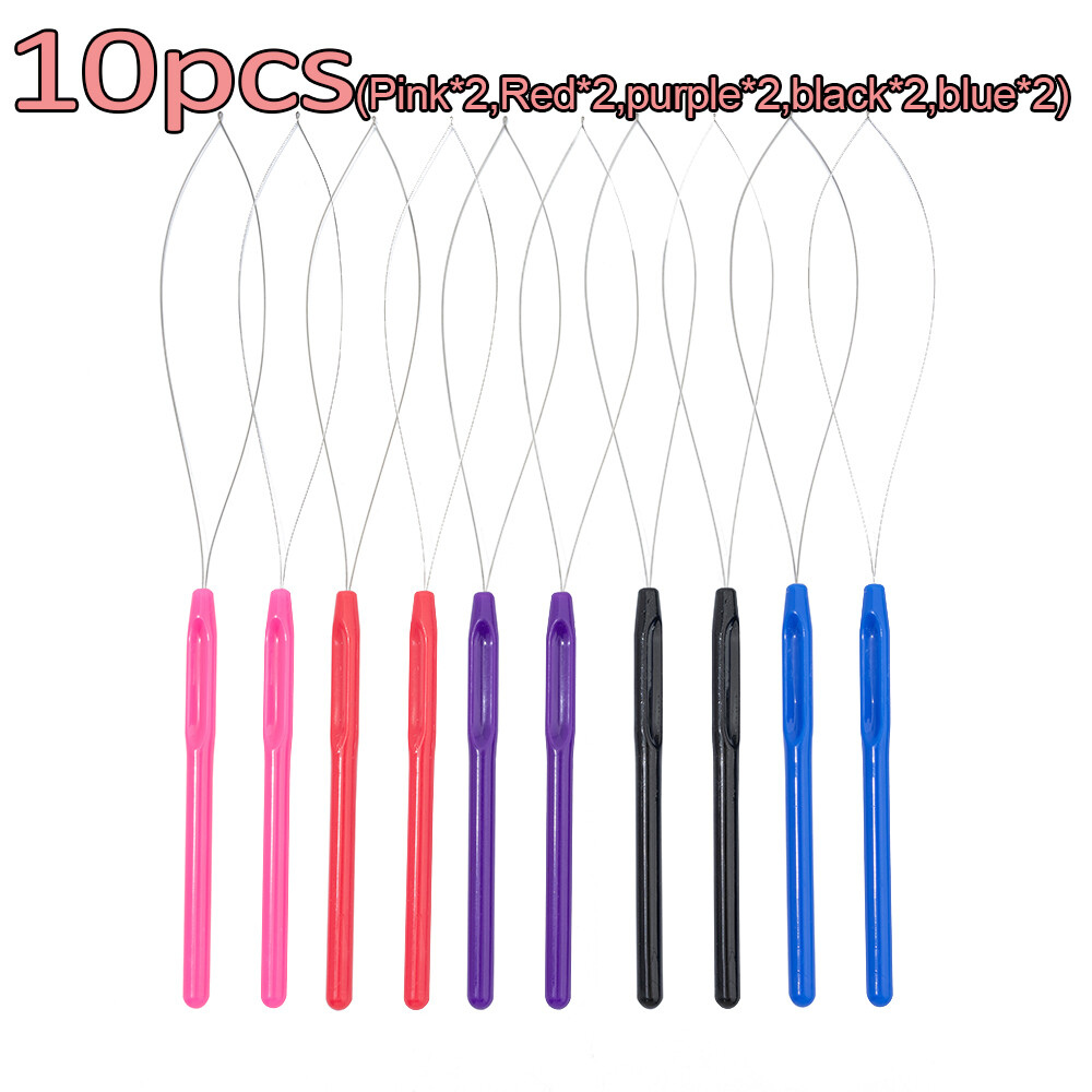 Micro Beads Hair Extensions Pulling Needle Tool Hook For I tip Ring ...