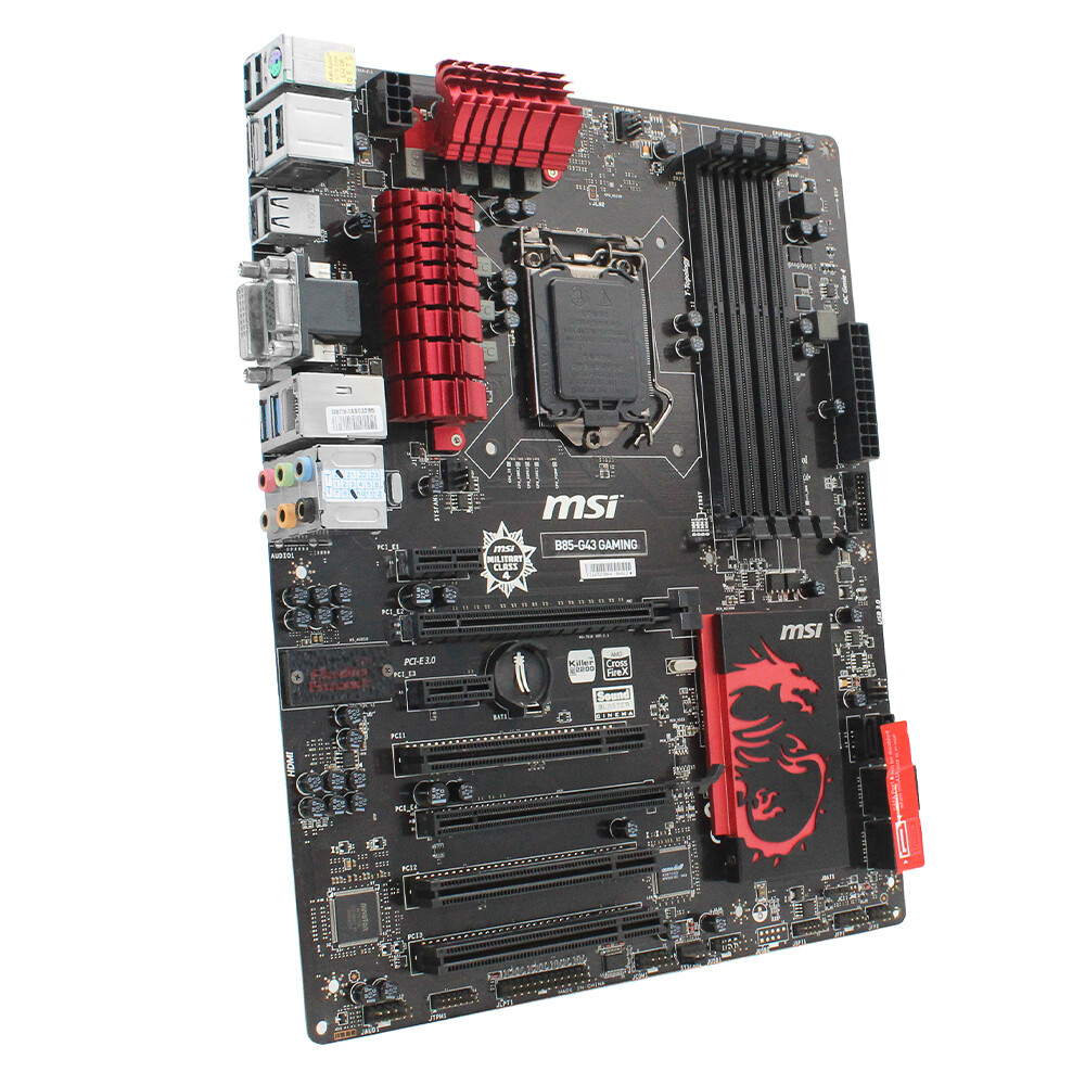 MSI B85G43 GAMING Motherboard B85 Chipset LGA 1150 DDR3 DVI HDMI USB3.0 ...