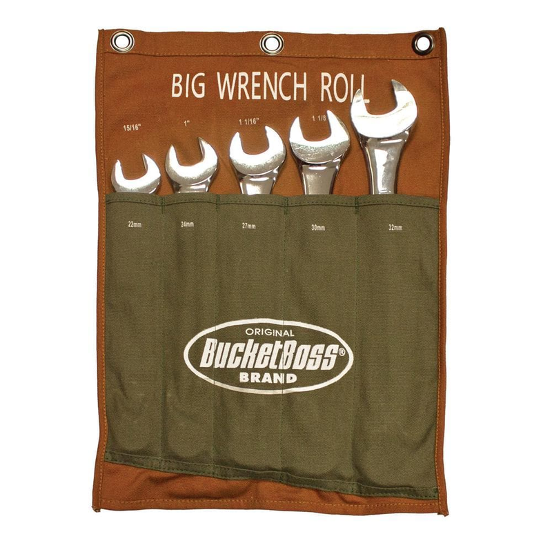 Storage Pockets | 14 In. Big Wrench Tool Roll With 5 Tool Bag
