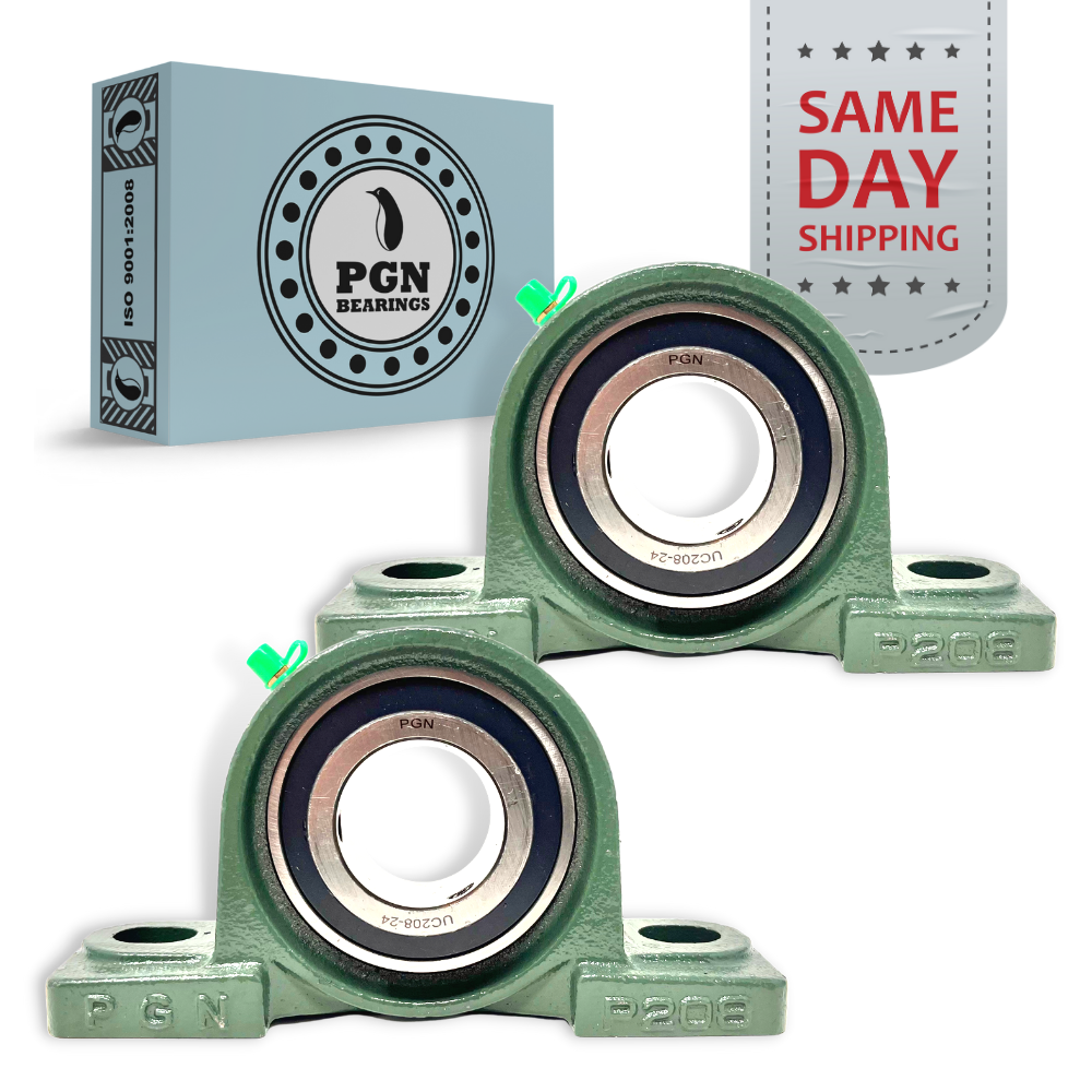 (2) UCP208-24 Solid Base Pillow Block Bearing 1-1/2 Bore Self Aligning 2 BoltのeBay公認海外通販｜セカイモン