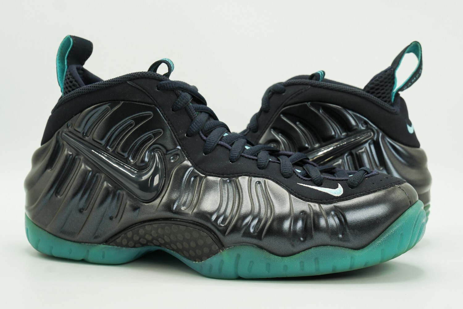 NIKE AIR FOAMPOSITE PRO USED SIZE 7.5 DARK OBSIDIAN BLUE NIKE AIR FOAMPOSITE PRO USED SIZE 7.5 DARK OBSIDIAN BLUE