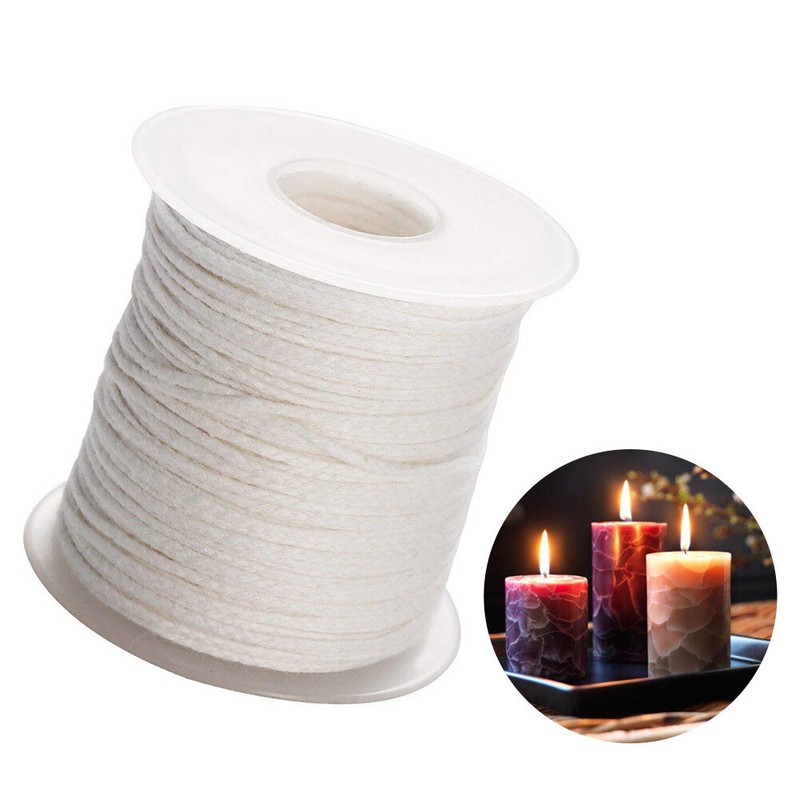 Candle Making Wicks 200 Ft Candle Wick Roll Woven Candle Wick Spool fo ...