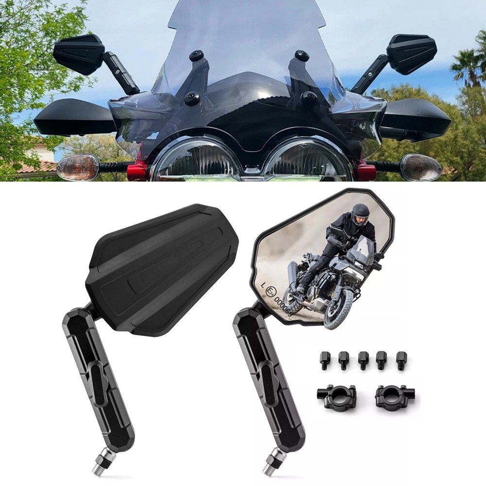 Universal 7/8" Handle Bar Rear View Side Mirrors for ATVs Dirt Bike ...