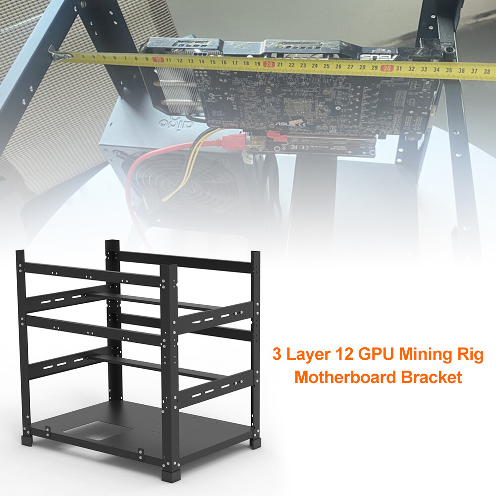 Купить Корпус 3 layer 12 gpu stackable open computer frame mining rig ...