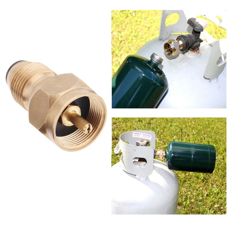 1 LB Propane Tank Refill Adaptor cylinder thread Soft Nose P.O.L.BBQ ...