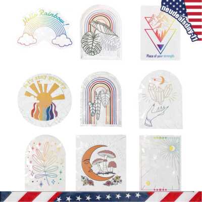 Rainbow Prism Wall Stickers Light Catcher PVC Window Film Self Adhesive ...