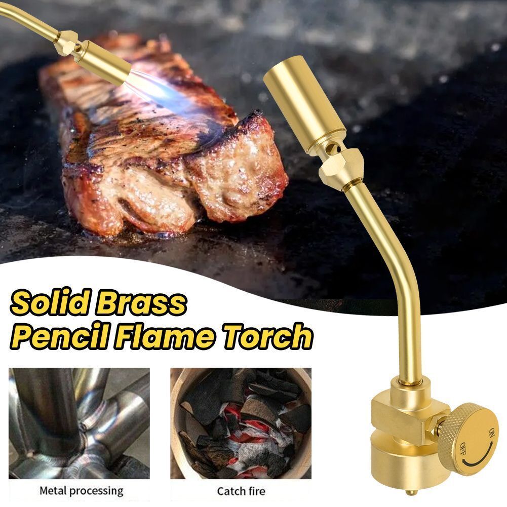 Brass Pencil Flame Torch Head Kit Propane For Gas Welding Torch MAPP M ...