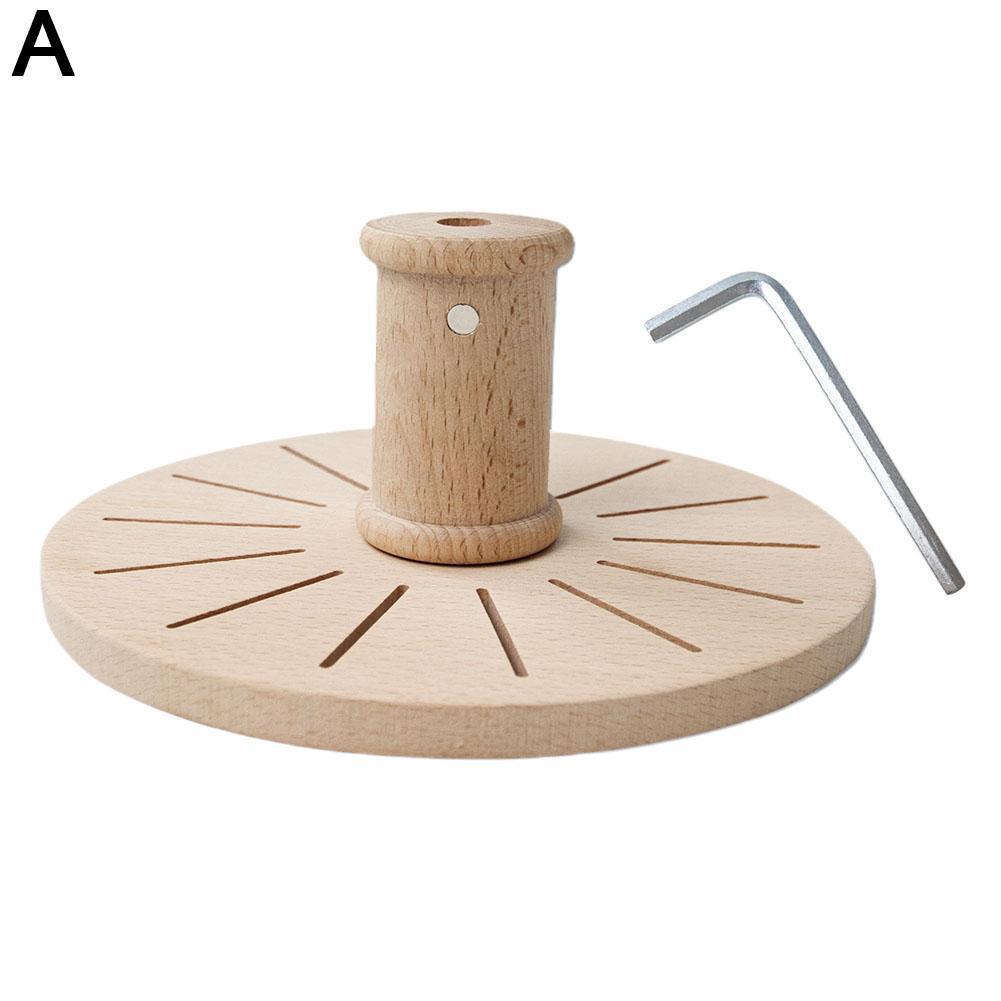 Bobbin Storage Rack Round Wooden Floss Bobbin Holder Beech Material ...