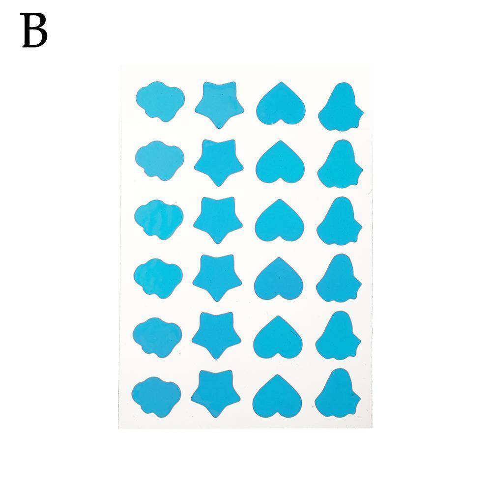 24pcs Ance Care Patch Colorful Acne Patch with Love Water Gel g Shaped ...