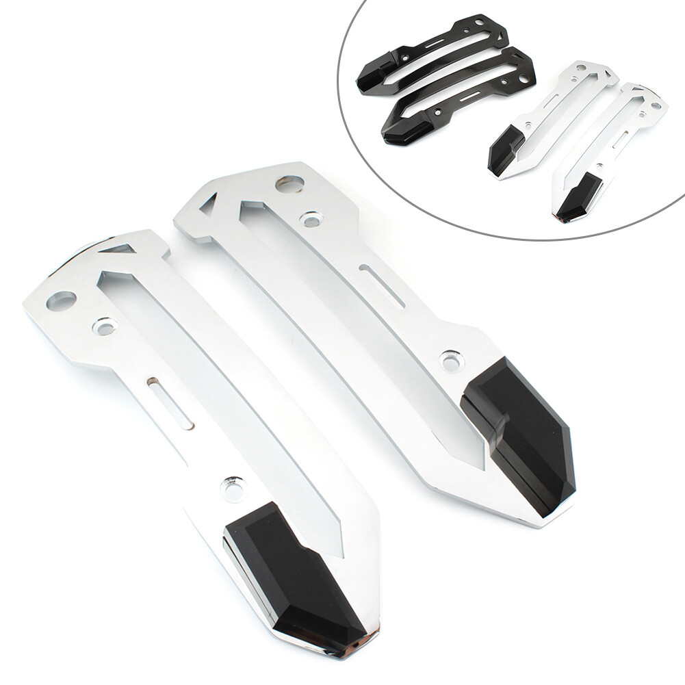 Black Motorcycle Engine Guard frame Protection Cover Fit