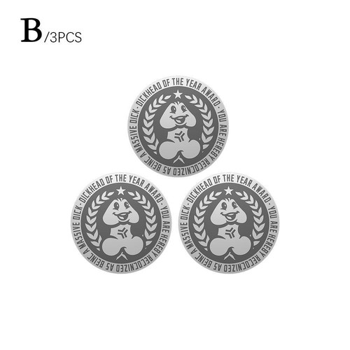 Hilarious Dickhead Of The Year Challenge Coin Dickhead Of The Year
