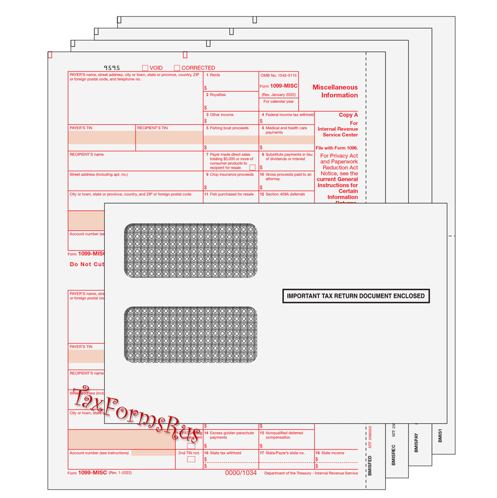 2023 IRS TAX FORMS KIT:: 1099-MISC Laser 10 recipients+env+(2)1096 MIS ... 2023 IRS TAX FORMS KIT:: 1099-MISC Laser 10 recipients+env+(2)1096 MIS ...