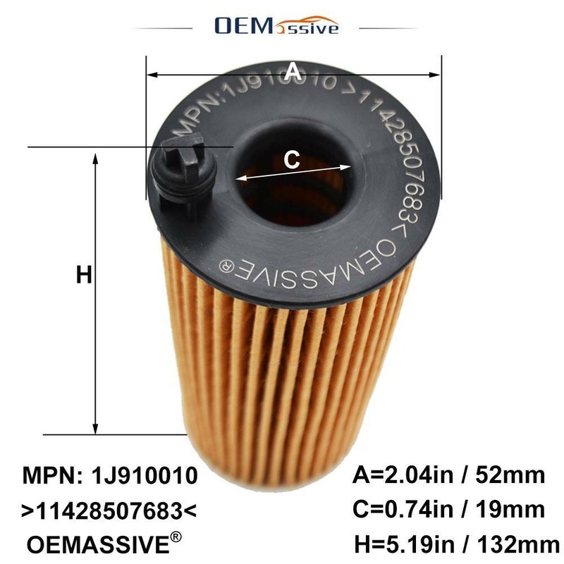 11428507683 Oil Filter Kit For BMW 1/2/3/4/5/6/X1/X3/X4/X5/X6 F10 F20 ...