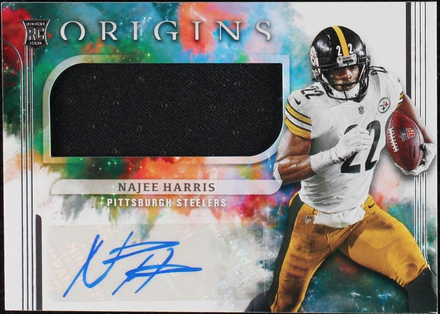 2021 Panini Origins - Rookie Jumbo Jersey Autographs Najee Harris #159 ...