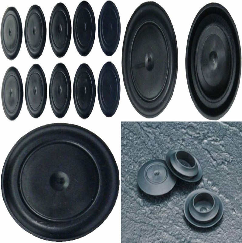 1 1/4" 1.25 inch Black Rubber Plugs for Flush Mount Body and Sheet ...