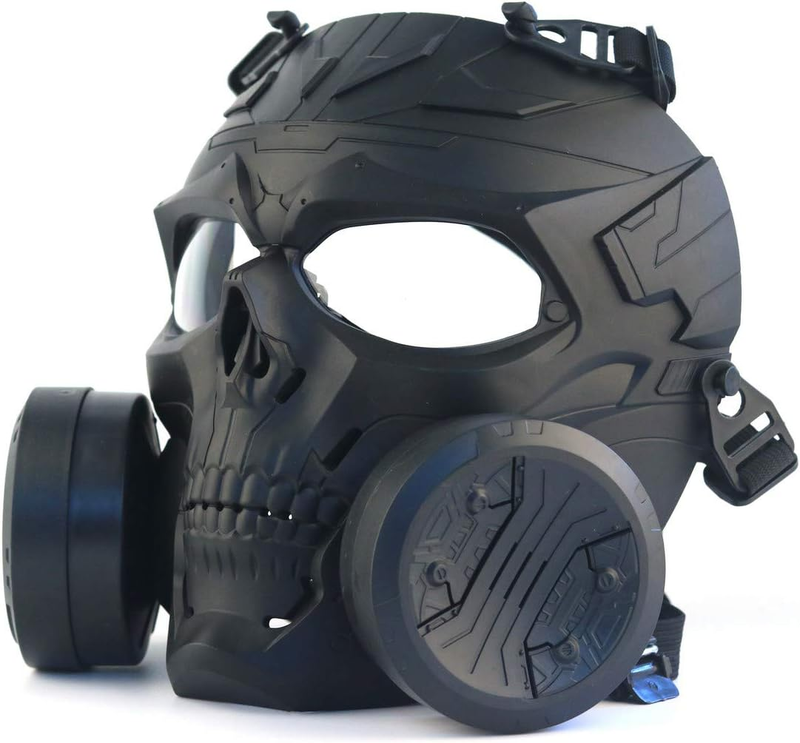 Cs Pa | Full Face Airsoft Gas Mask Tactical Skull Dummy Toxic Game Mask ...