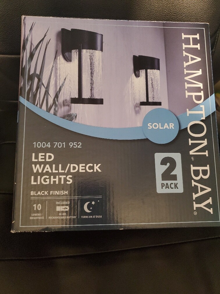 Hampton Bay Solar Deck Post Light 2 Pack | Solar-lights