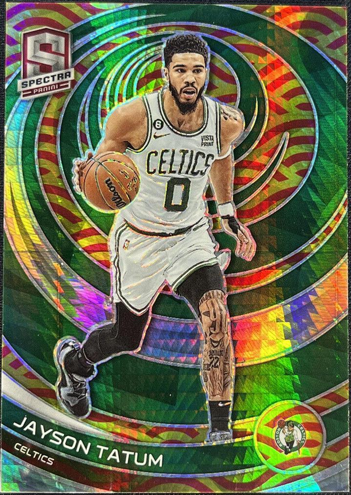 2022-23 Panini Spectra - Jayson Tatum #7 Asia Red & Yellow Prizm /75 ...