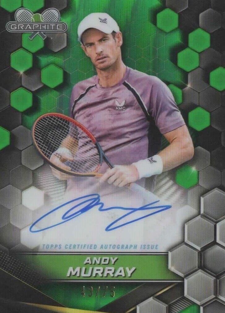 2024 Topps Graphite - Signatures Andy Murray #GS-AMY Green Refractor ...