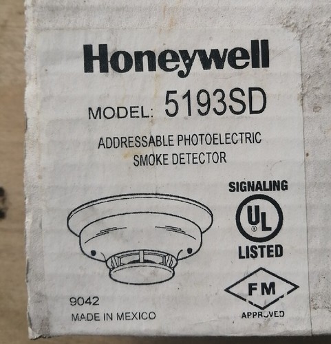 Honeywell 5193SD Addressable Photoelectric Smoke Detector