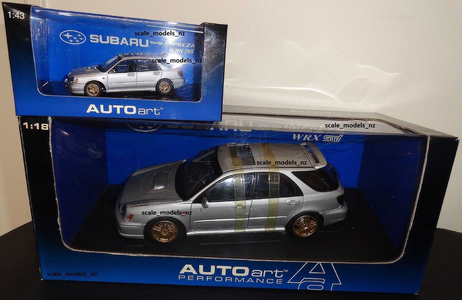 AUTOART (1:18 + 1:43) SUBARU NEW AGE IMPREZA WRX STI WAGON AUTOART (1:18 + 1:43) SUBARU NEW AGE IMPREZA WRX STI WAGON