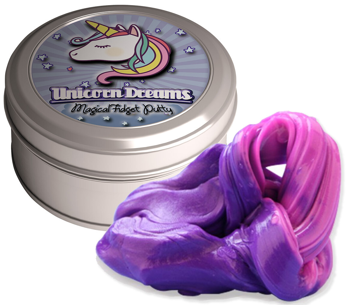 Unicorn Dreams Kids Fidget Putty Color Changing Toy, New, Free Shipping