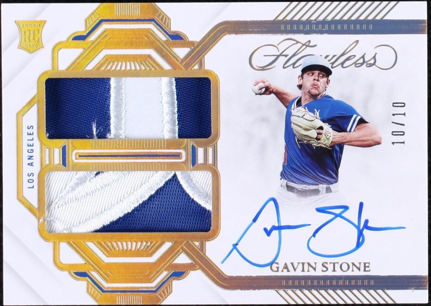 2023 Panini Flawless - Rookie Dual Patch Signatures Gavin Stone #RDS-GS ...