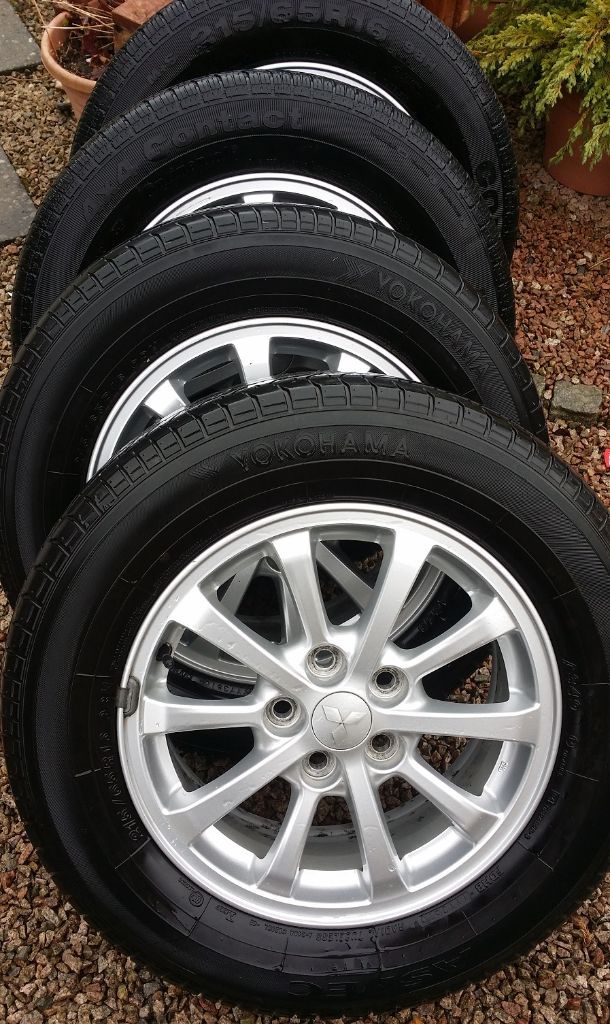 Genuine Mitsubishi ASX 16" Alloy wheels rims with 215 65 r16 2x ...