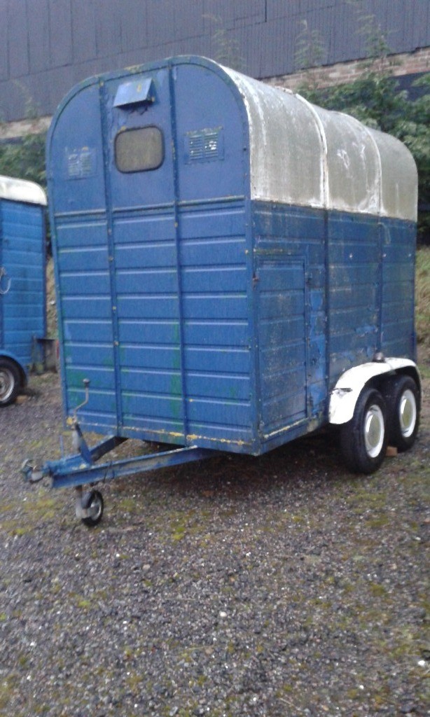 RICE DOUBLE HORSE/PONY TRAILER REAR LOAD/UNLOAD HAS DOUBLE FLOOR ...
