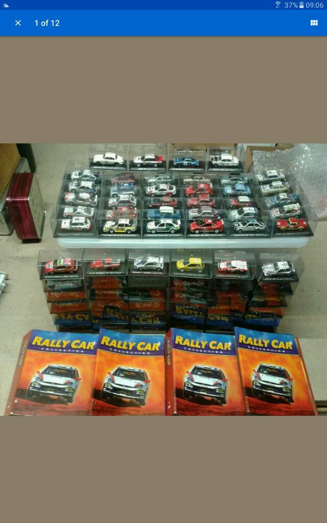 Complete Set of 70 Rally Cars 1/43 from the DeAgostini Rally Car ...