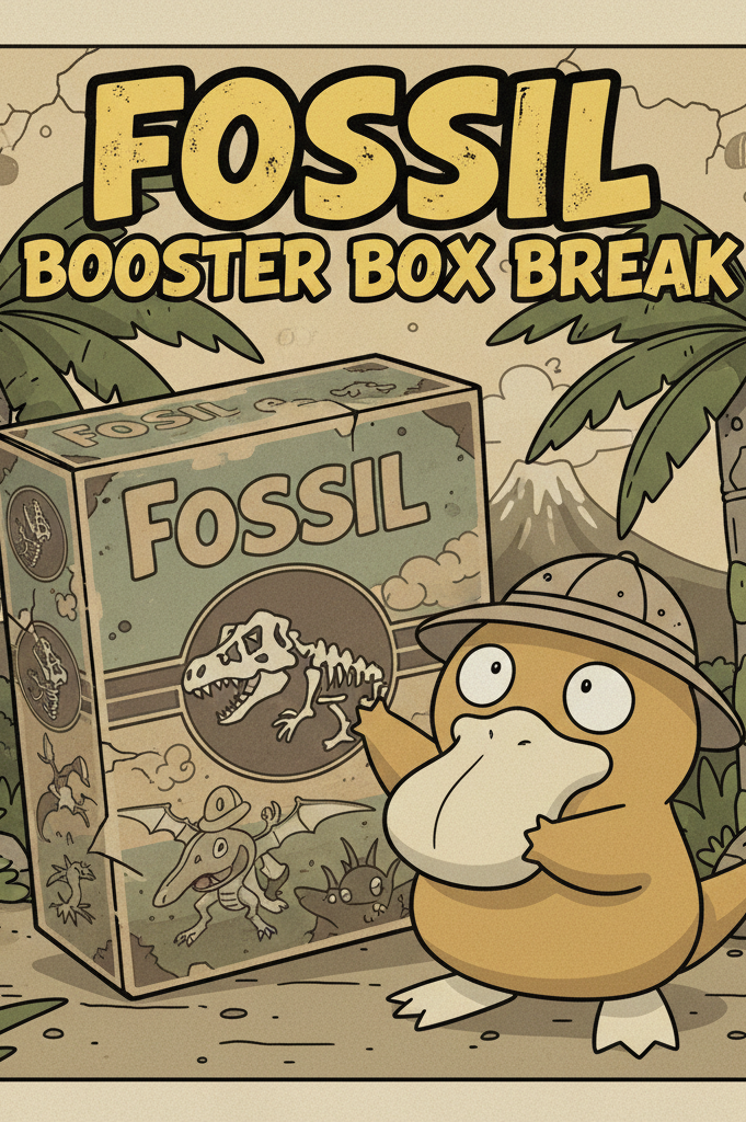 POKEMON FOSSIL BOOSTER BOX BREAK - FREE TEAM ROCKET JAPANESE VINTAGE ...