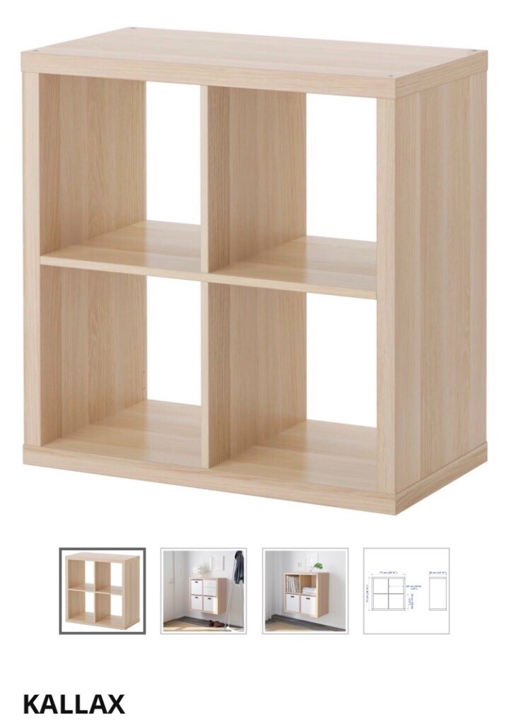 IKEA KALLAX Shelving unit - white stained oak effect x2 | in Chelsea ... IKEA KALLAX Shelving unit - white stained oak effect x2 | in Chelsea ...