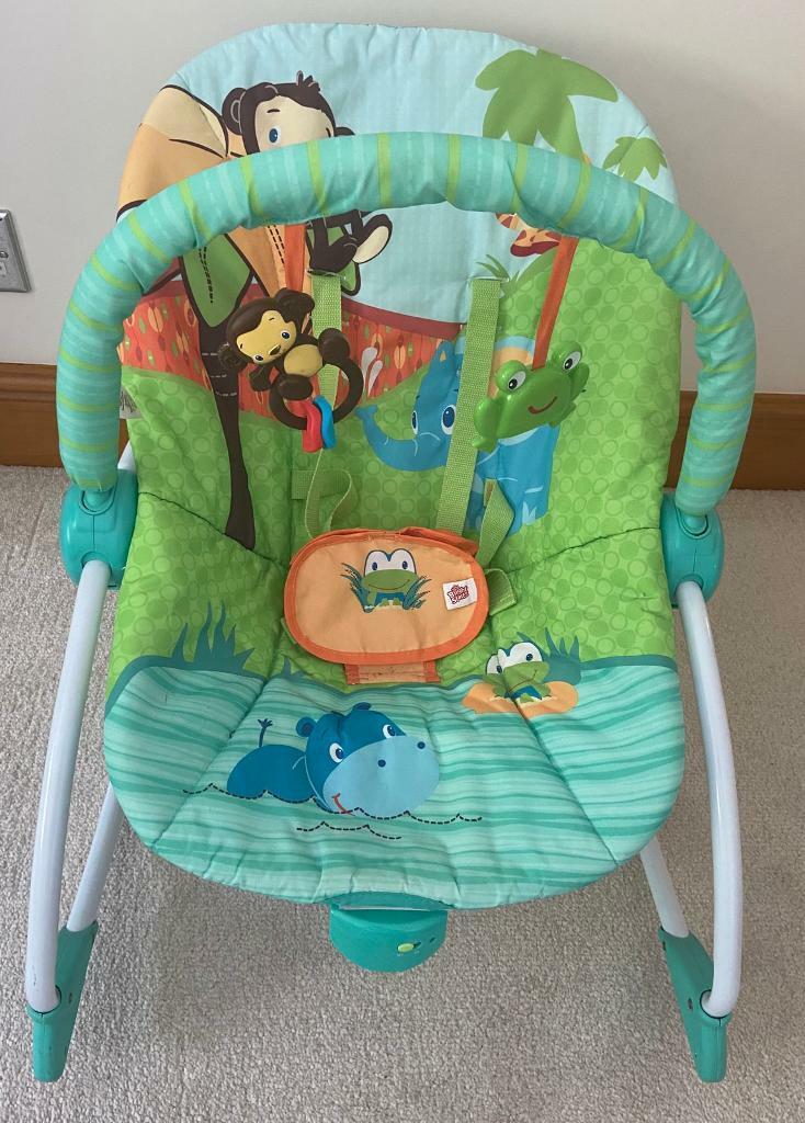 Bright Starts Vibrating Baby Bouncer | in Allestree, Derbyshire | Gumtree Bright Starts Vibrating Baby Bouncer | in Allestree, Derbyshire | Gumtree