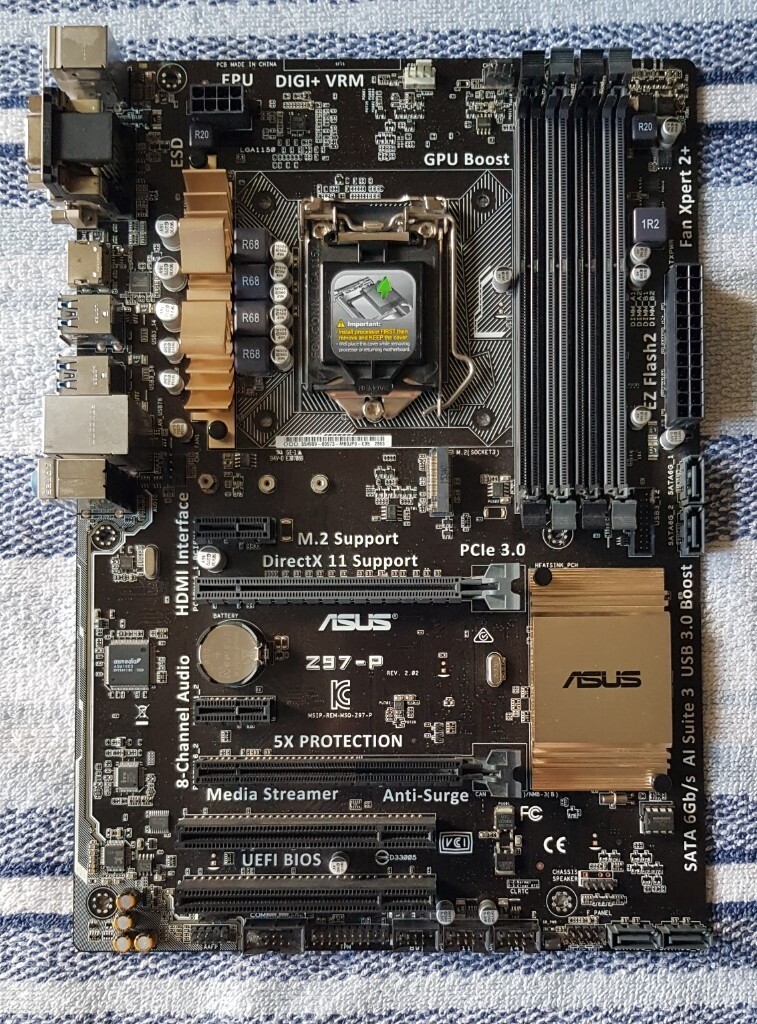ASUS Z97-P Intel Motherboard LGA 1150 upgraded with Thermal Grizzly ...
