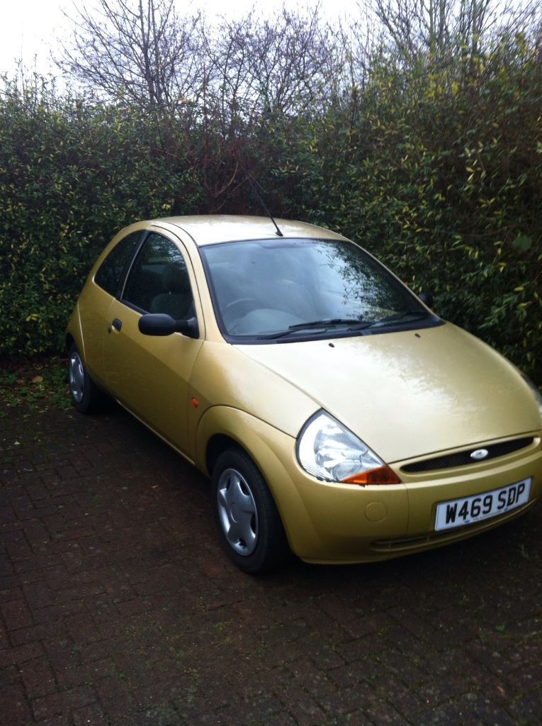 For sale, metalic gold Ford KA, service history, low mileage, in good ...