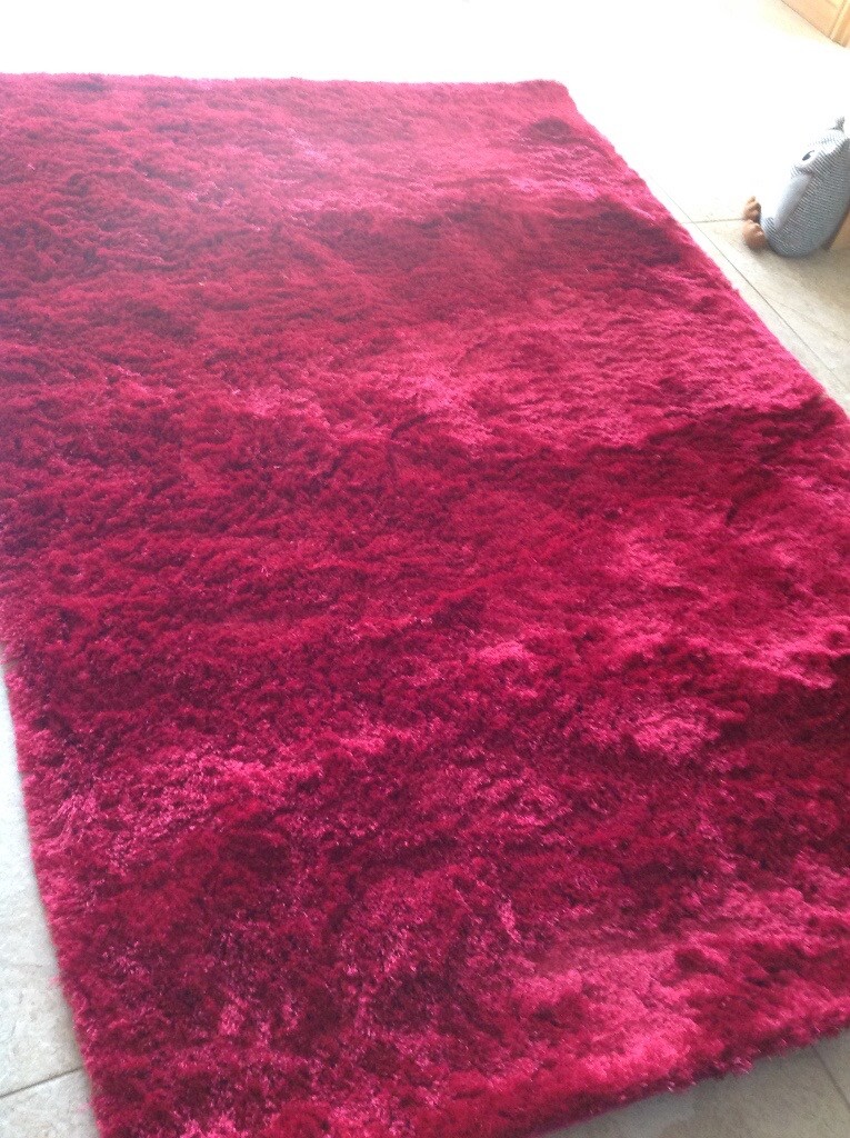 Dark pink shimmer rug from Next | in York, North Yorkshire | Gumtree