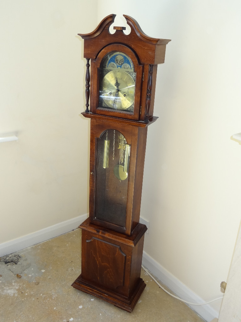 Lincoln 31 Day Reproduction Mahogany Grandmother Clock in VGC | in ...