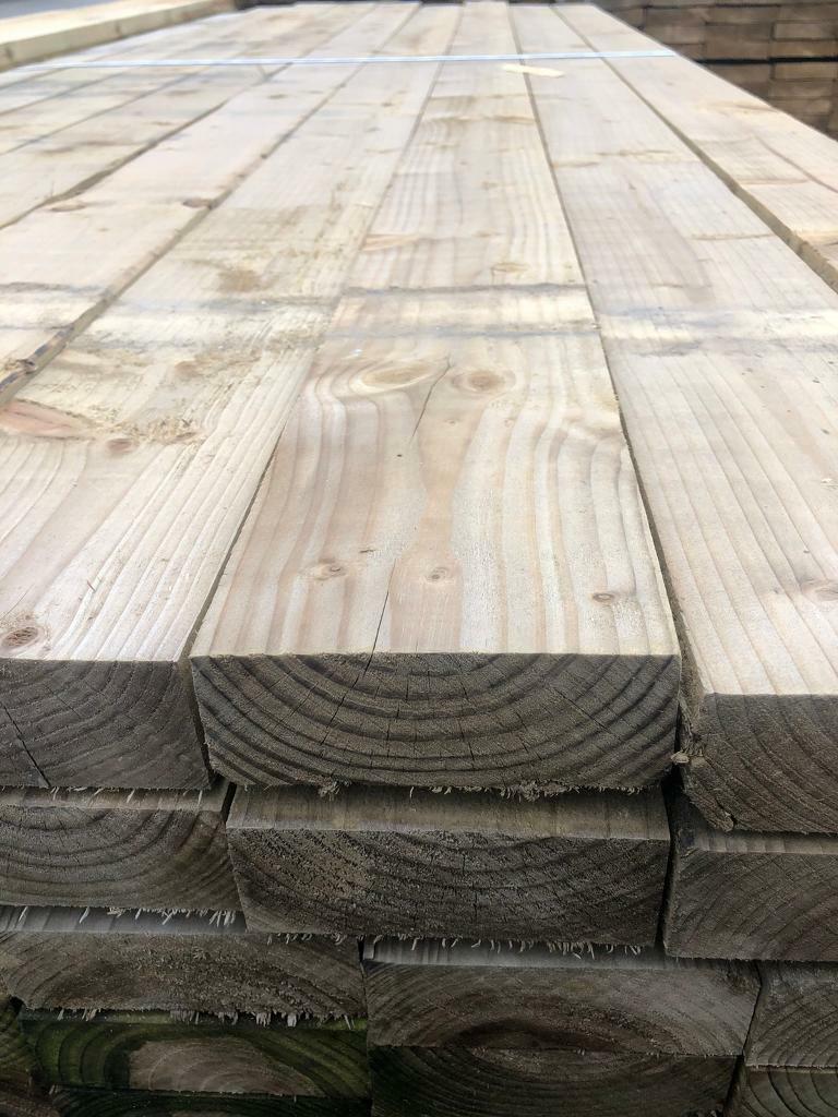 Timber, Wooden planks, 5x2, 3m long, NEW Treated Timber | in Burscough ...