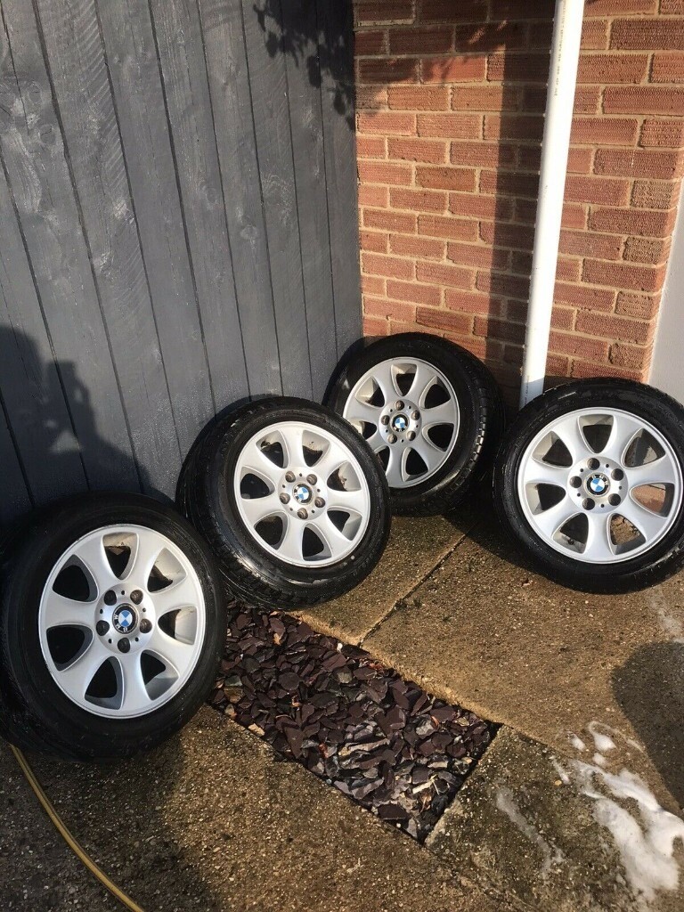 GENUINE BMW 16'' INCH ALLOY WHEELS 5x120 205/55/16 WITH TYRES | in ...