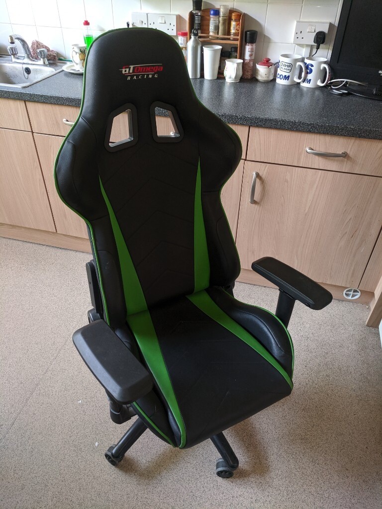 GT Omega Pro Racing Gaming Office Chair - Black Green | in Camden ... GT Omega Pro Racing Gaming Office Chair - Black Green | in Camden ...