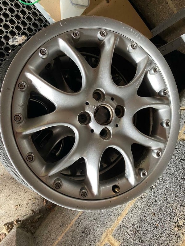 MINI COOPER S 17\" GENUINE WEB SPOKE BBS SPLIT RIM ALLOY WHEEL